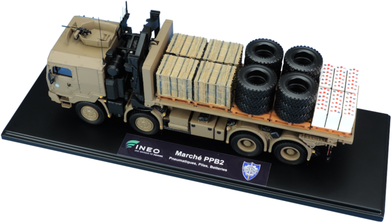 Customized model PPLOG Iveco Ineo defense